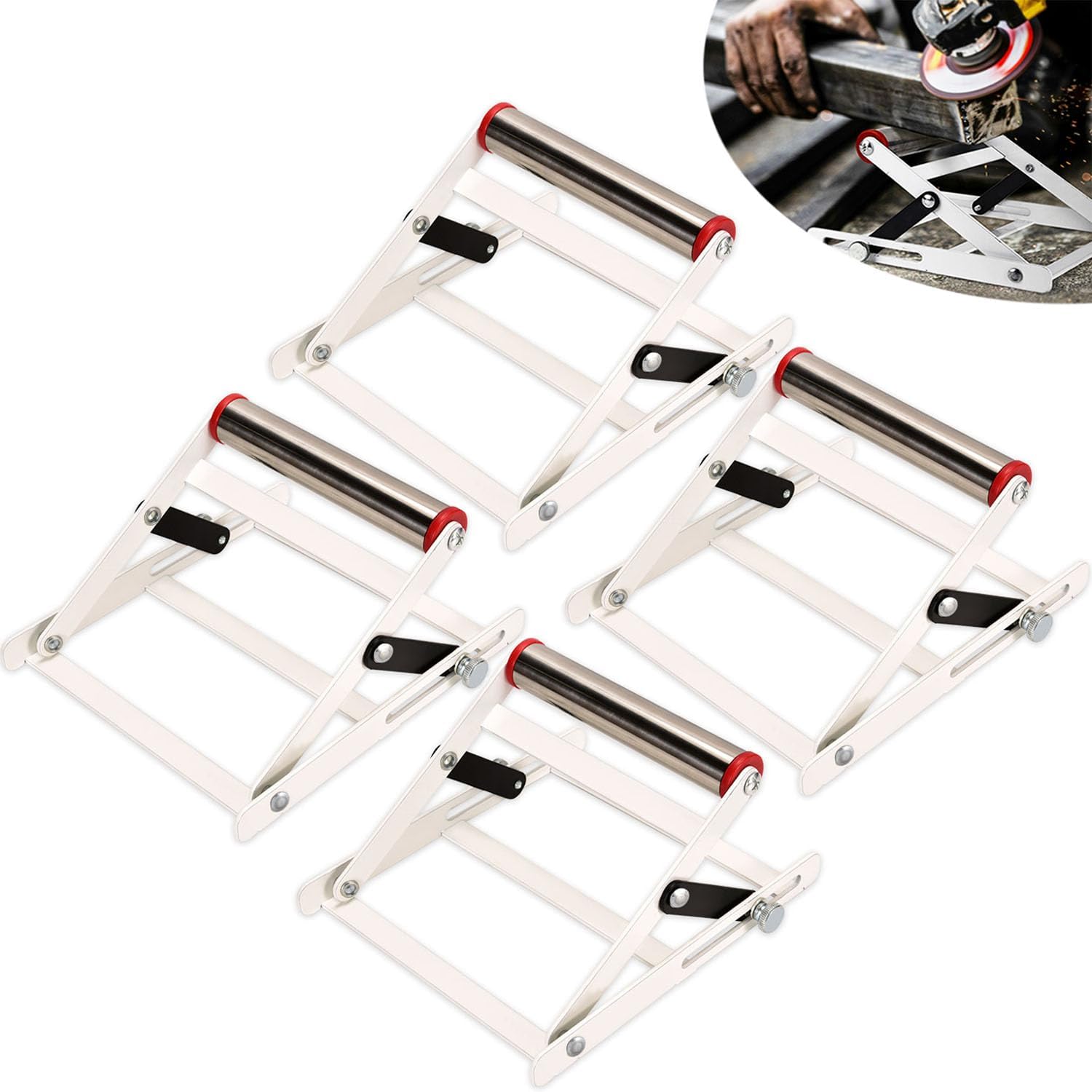 Amazon.com: Adjustable Height Table Saw Stand, Metal Cutting Machine ...