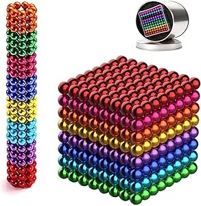 Amazon.com: Upgraded Std.Magnetic-Balls,Magnets Building Desk Toys for Stress Relief,Fidget Toys ...