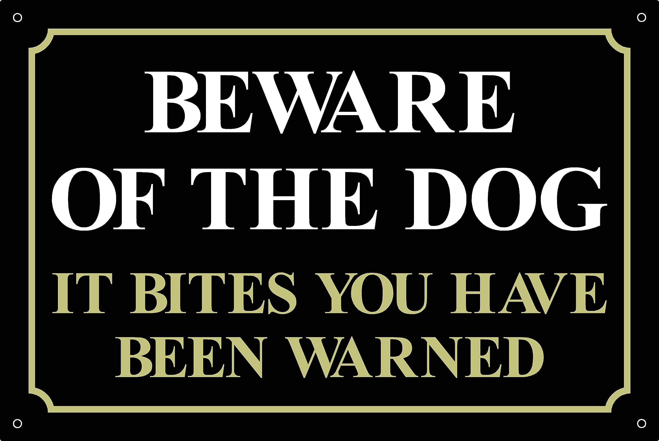 Beware of The Dog Sign - 2 Pack Please Close The Gate Sign, Aluminium ...