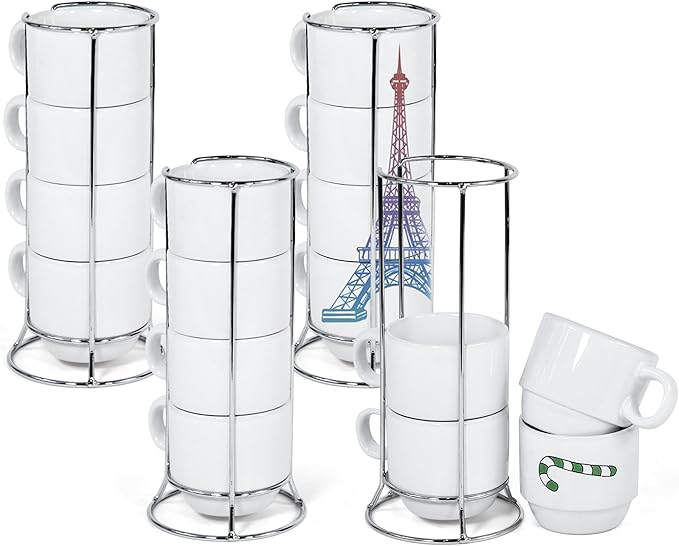 Amazon.com: AGH 6oz Sublimation Mugs Blanks Bulk, Sublimation Coffee ...