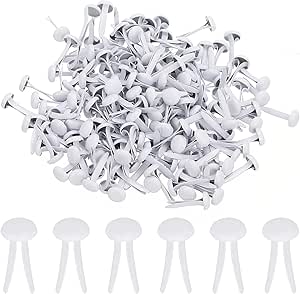 Amazon.com: PATIKIL 300 PCS Paper Brass Fasteners Split Pins Pastel Mini Metal Brads Round Head ...