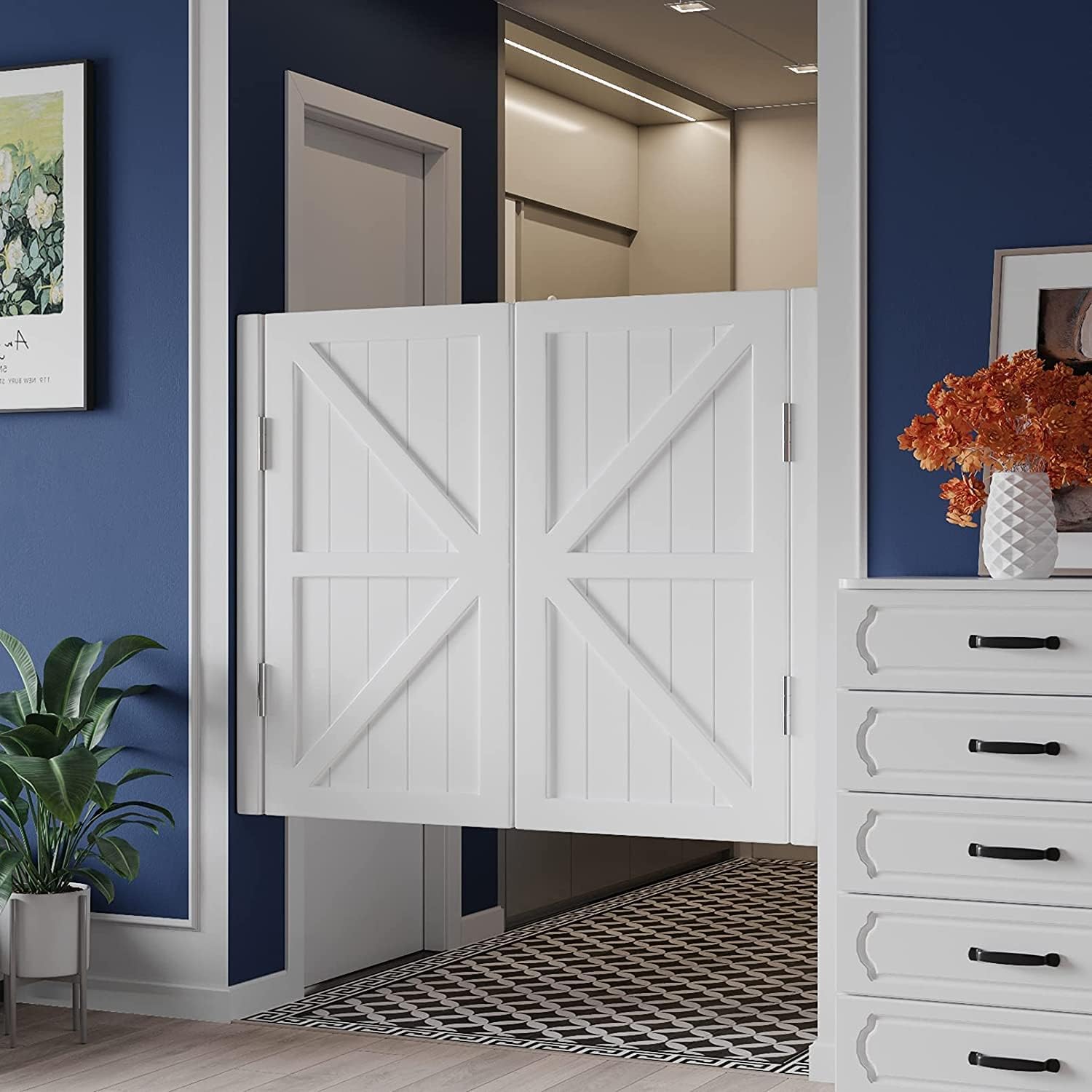 Amazon.com: Saloon Cafe Swinging Doors,Solid Pine Auto Close Stainless ...