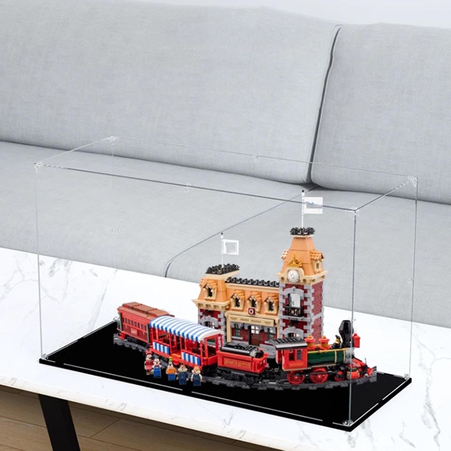 Amazon.com: Transparent Acrylic Display Case,for Lego 71044 Train Model ...