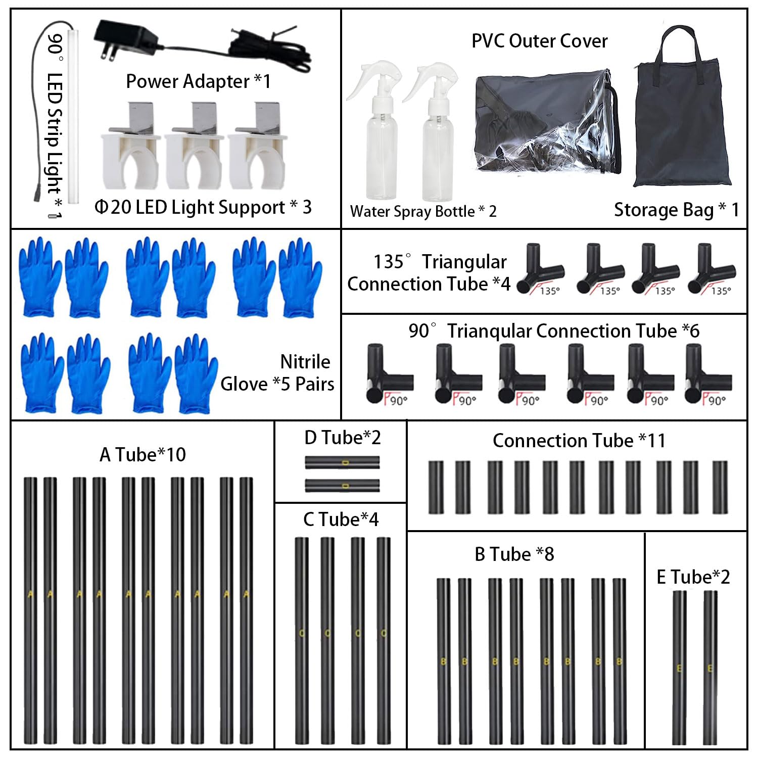MOOFI Large Mushroom Growing Still Air Box 33.9x22x26 inches Mycology ...