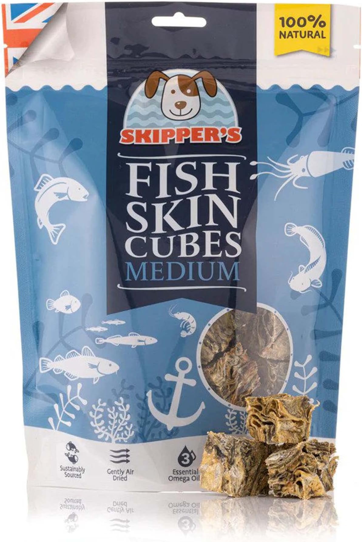 SKIPPER'S Wolf Fish Skin Twists - Grain Free Dog Treat, Great for Dogs ...
