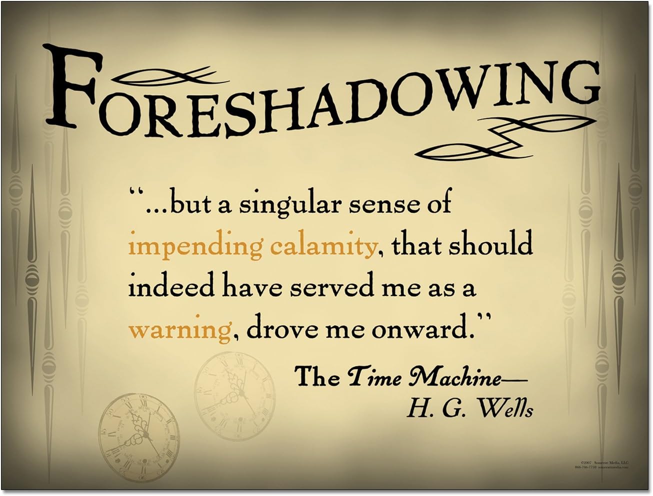 Amazon.com: Literary Tools: Foreshadowing English Literature Poster ...