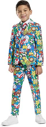 Amazon.com: Opposuits Boys Super Mario Suit - Nintendo Outfit ...