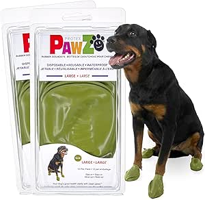 Amazon.com : PawZ Rubber Dog Boots for Paws up to 4", 24 Total (2 Packs ...