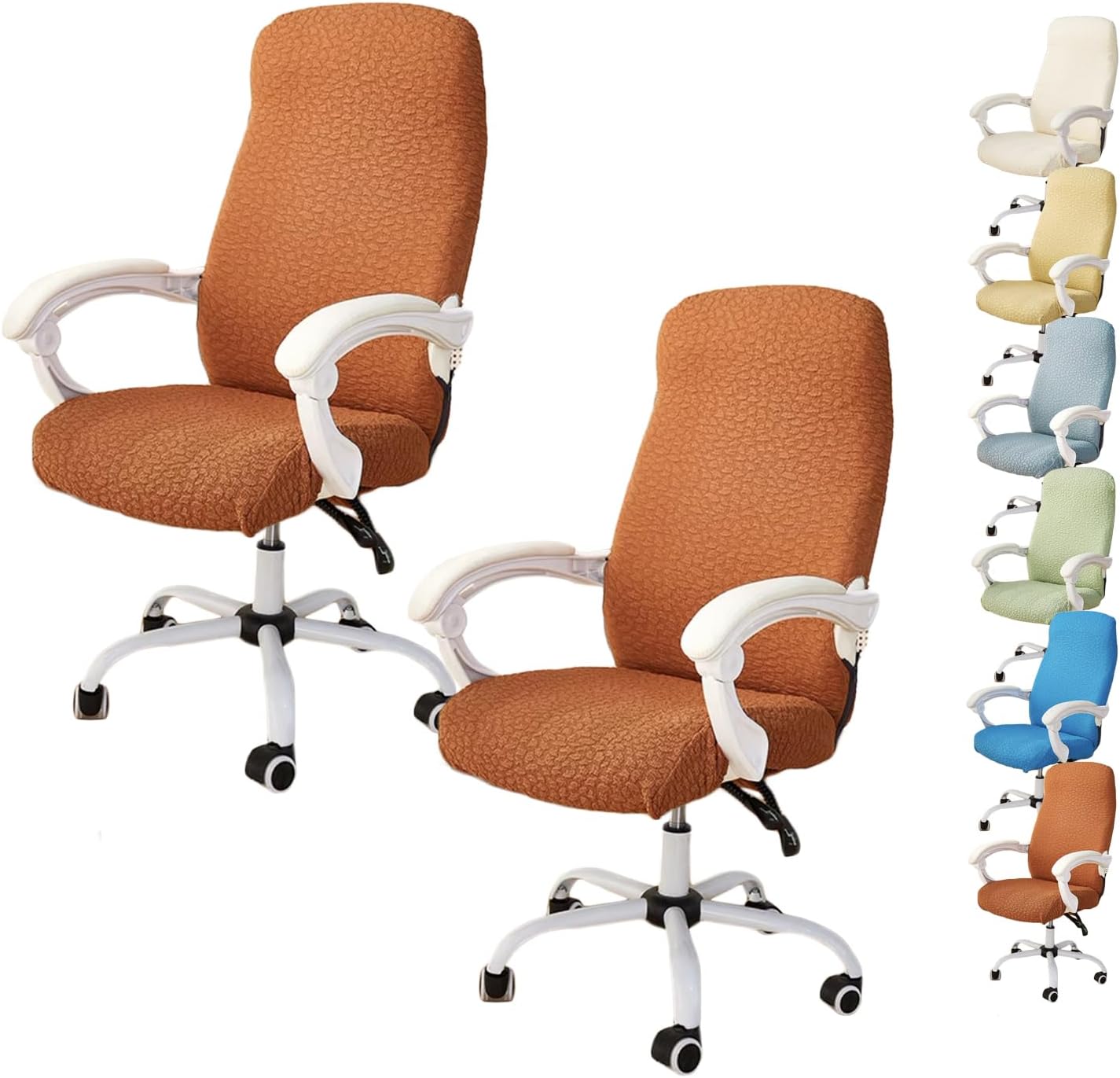 Amazon.com: KCCRHIN Modern Office Chair Cover Office Computer Chair ...