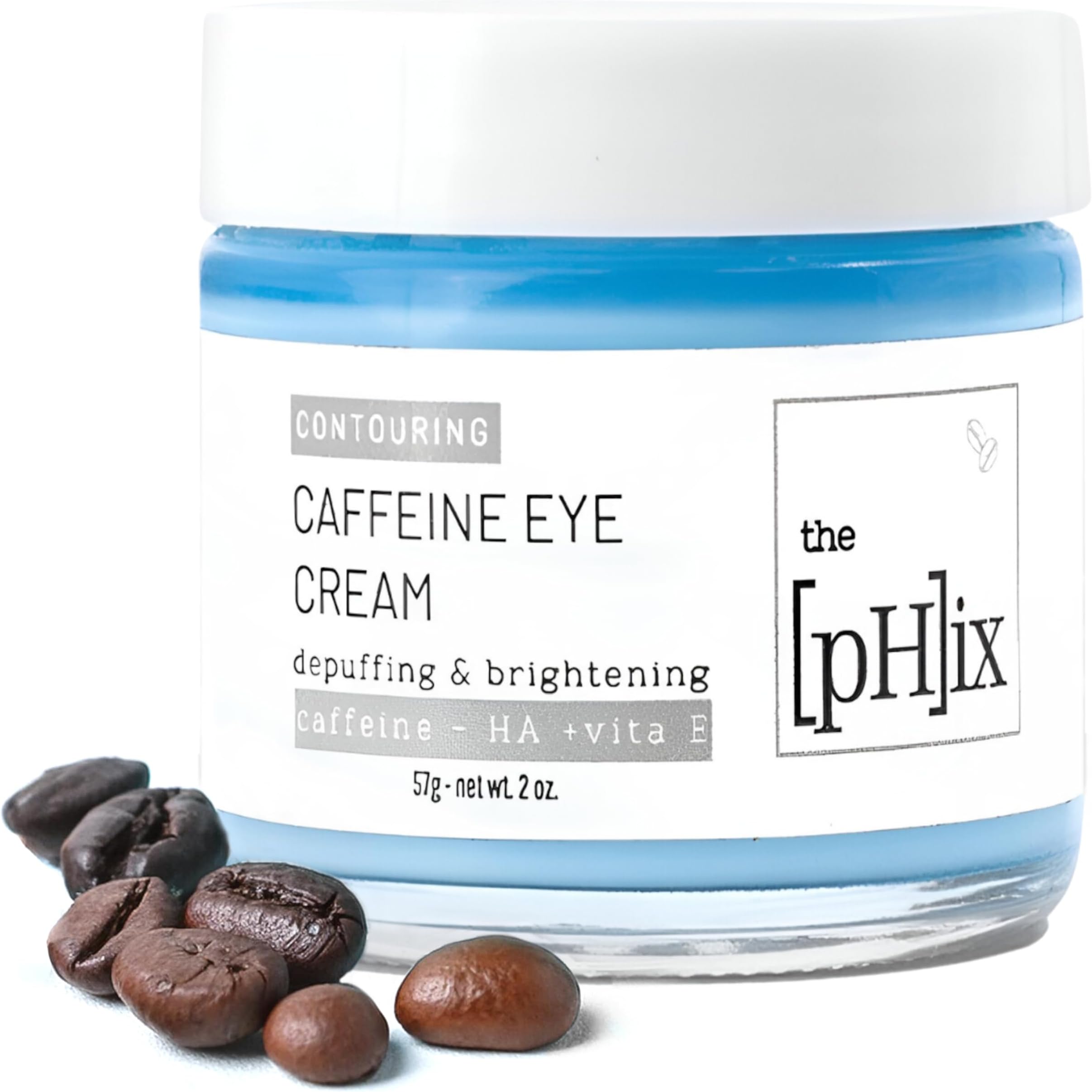 Amazon.com: THE PHIX Caffeine Eye Cream with Hyaluronic Acid, Vitamin E ...