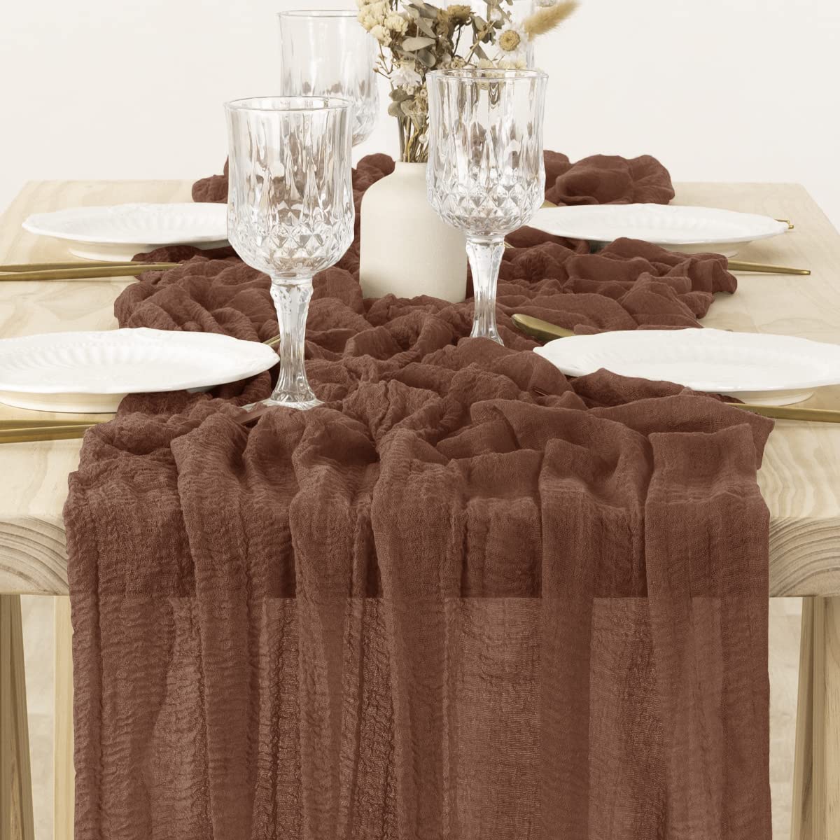 Snapklik.com : Cheesecloth Table Runner 10ft Cheese Cloth Boho Rustic ...