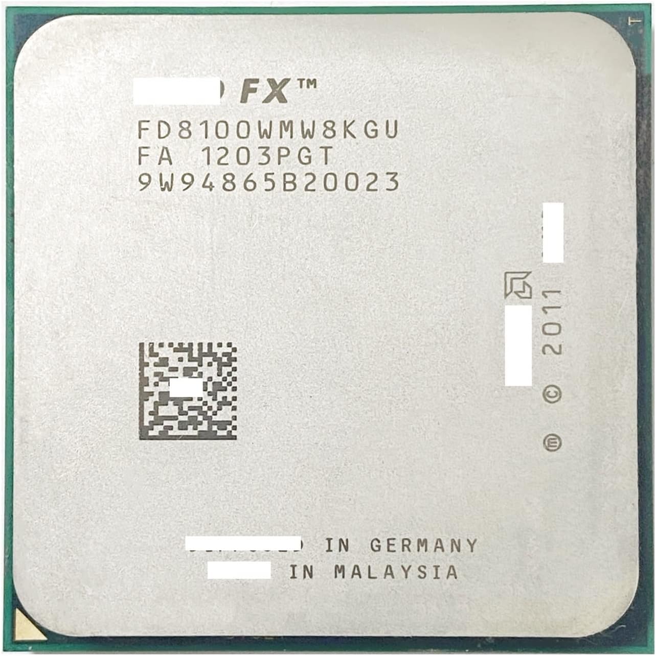 CPU FX 8100 2.8 GHz Eight-Core CPU Processor FD8100WMW8KGU Socket AM3 ...
