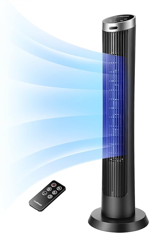 Amazon.com: OmniBreeze Digital Electric Tower Fan, with Remote Control ...