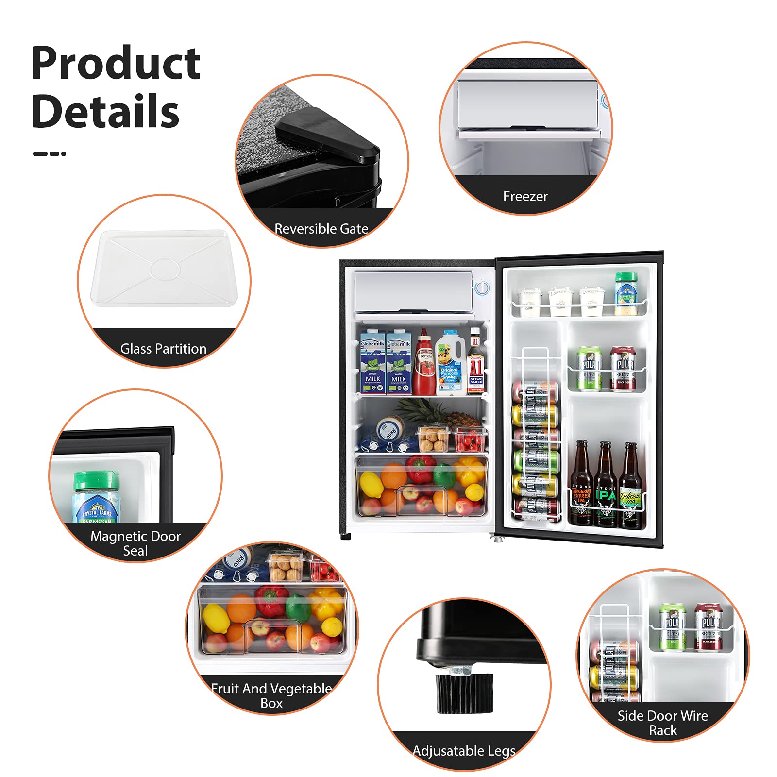 BANGSON Mini Fridge with Free...B09H5HC5GJ | Encarguelo.com