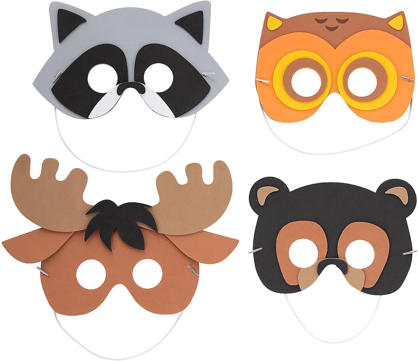 Amazon.com: Woodland Animal Mask Craft Kit - Makes 12 : Toys & Games