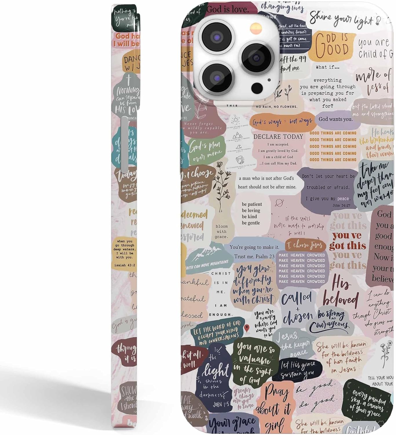 Amazon.com: Vesidurt Bible Verse Collage Case for iPhone 12 Pro Max ...