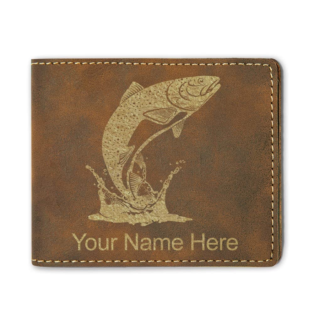 Men's Gift Wallet Personalized Shark Wallet - Custom Engraved Faux ...