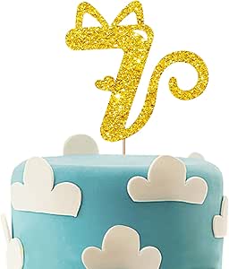 Amazon.com: Cat Seven Cake Topper, Number 7 Cake Topper for Baby Girl ...
