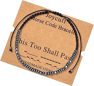 Amazon.com: Friendship Gifts Inspirational Morse Code Bracelets for ...