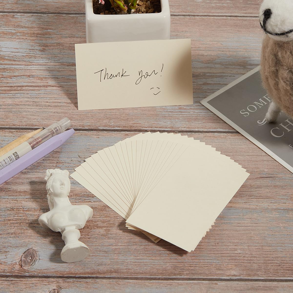 Snapklik.com : 100 Pack Thick Paper Cardstock Blank Heavy Cards Stock ...