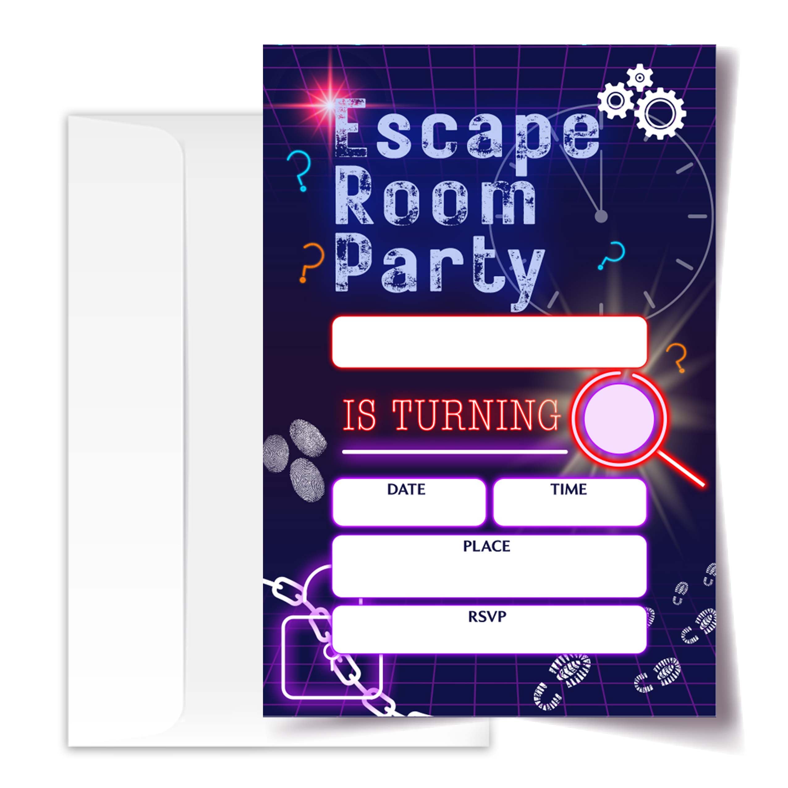 Printable Birthday Invitation Backgrounds Escape Room Prison
