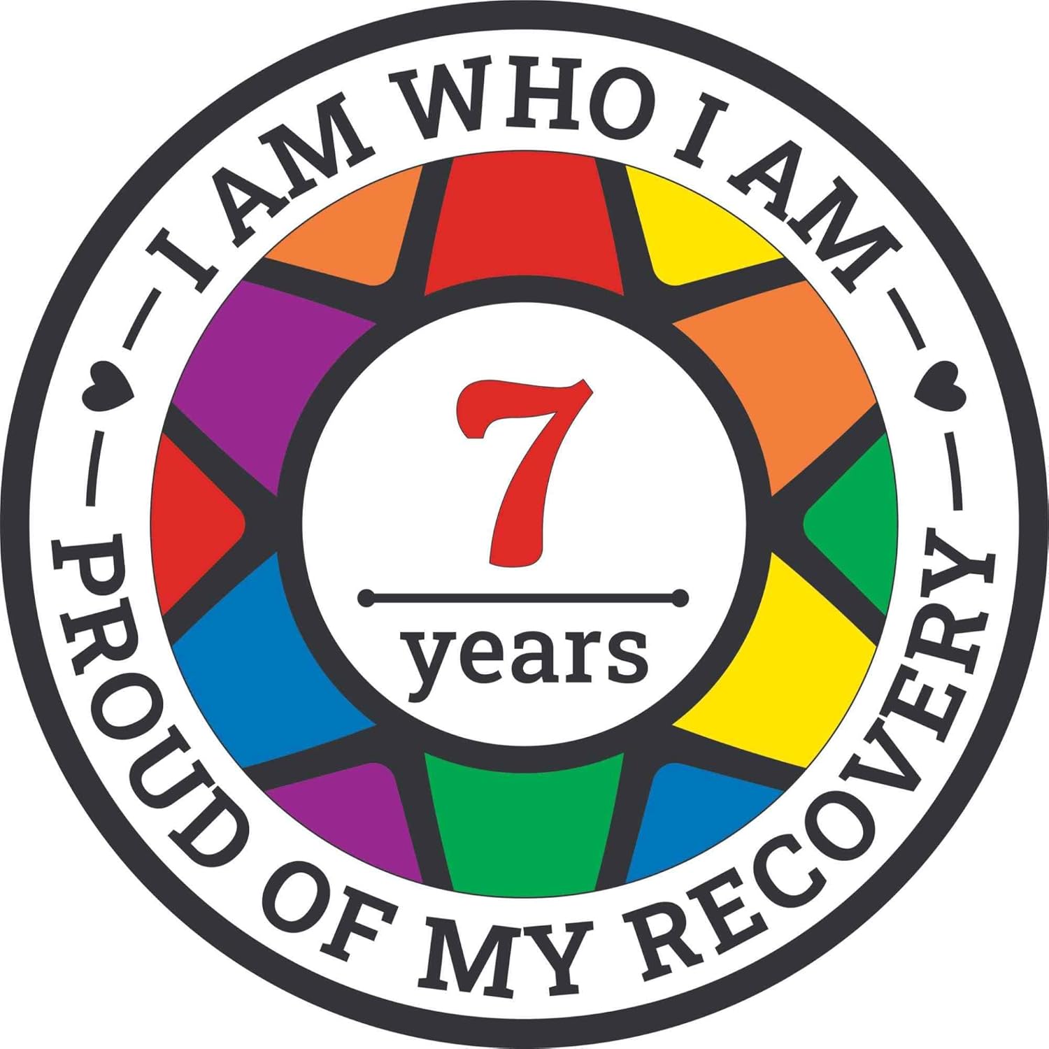 Recovery Pride Medallion in Years 1-50 Recovery AA Chip Sober Medallion ...