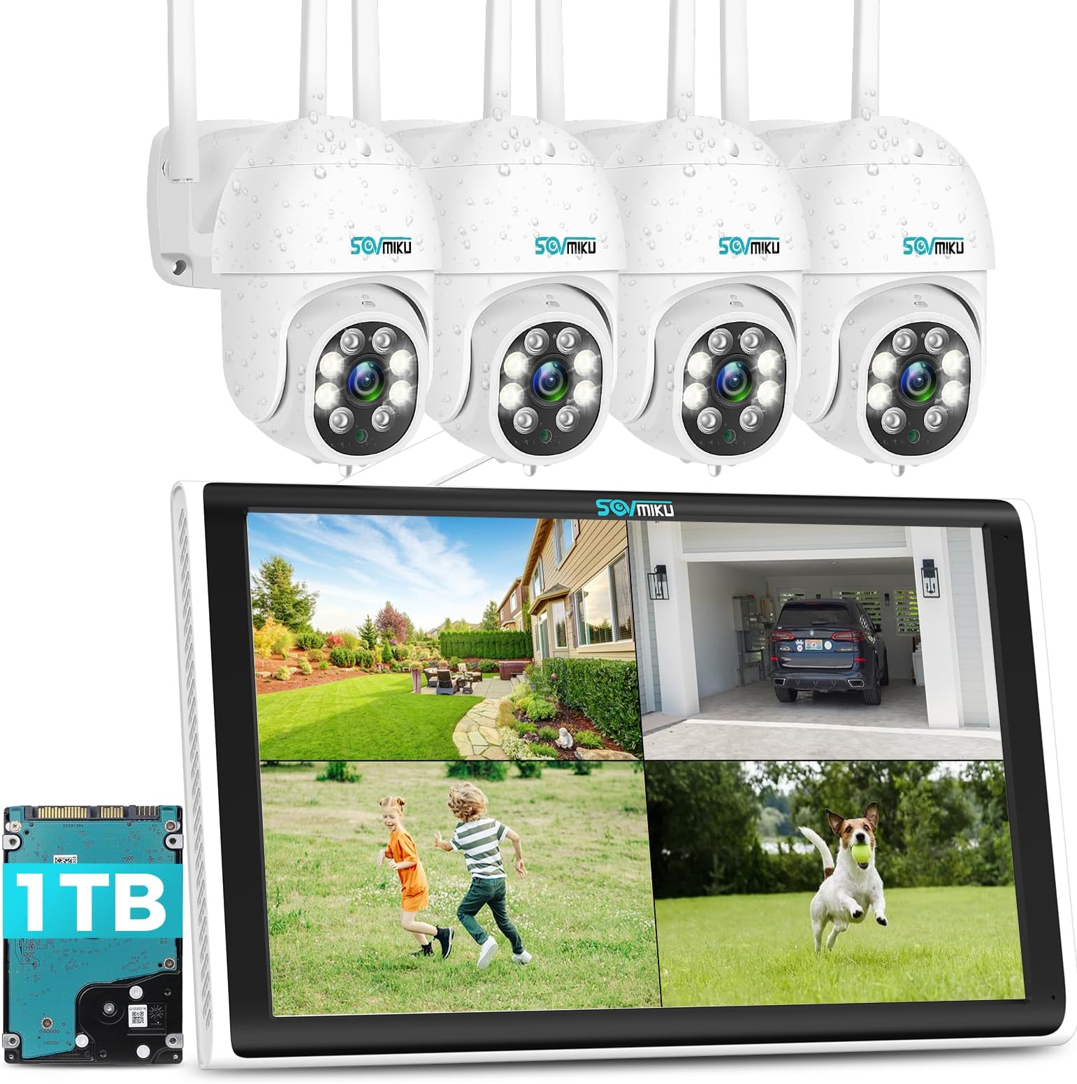 Amazon.com : [Dual WiFi, PIR] Tonton 2K Portable Wireless Security ...
