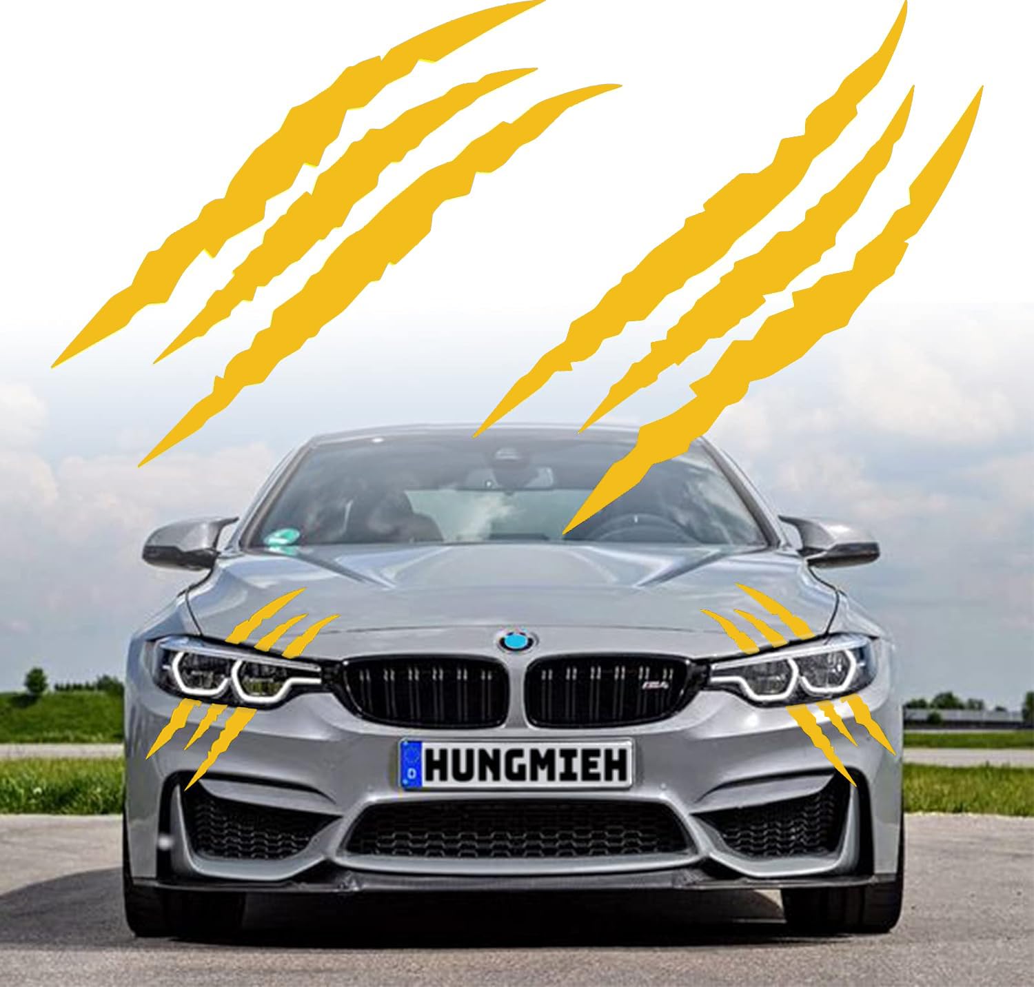 Snapklik.com : 2PCS Claw Mark Car Decak, Car Headlight Decal/15.8 Inch ...