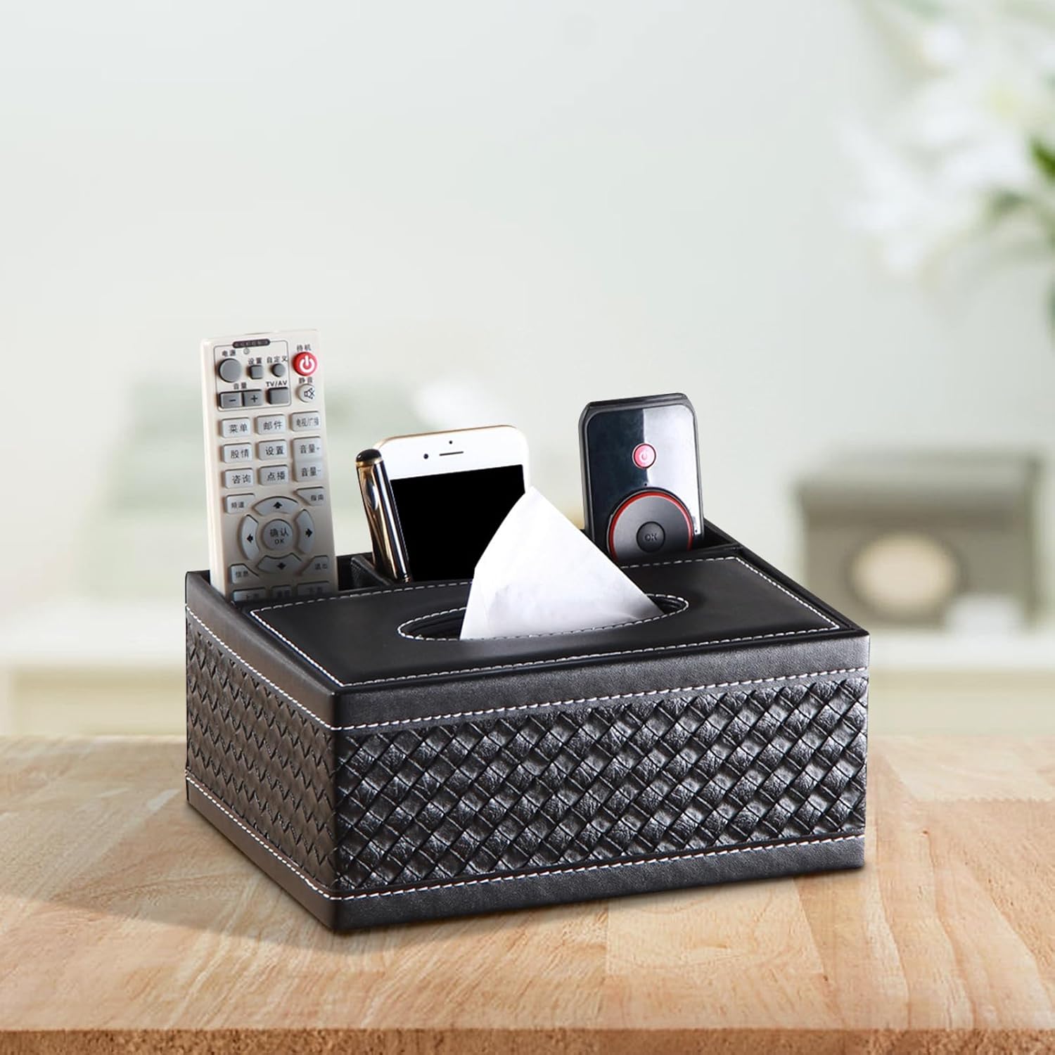 Amazon.com: Tissue Box Cover Retro Rectangle Kleenex Box Holder PU ...