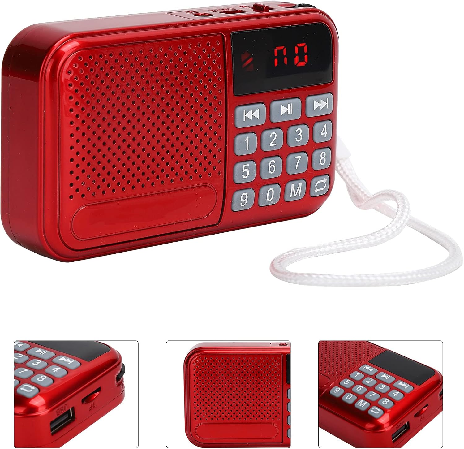 FM Battery Operated Portable Pocket Radio, Multifunction Radio USB ...