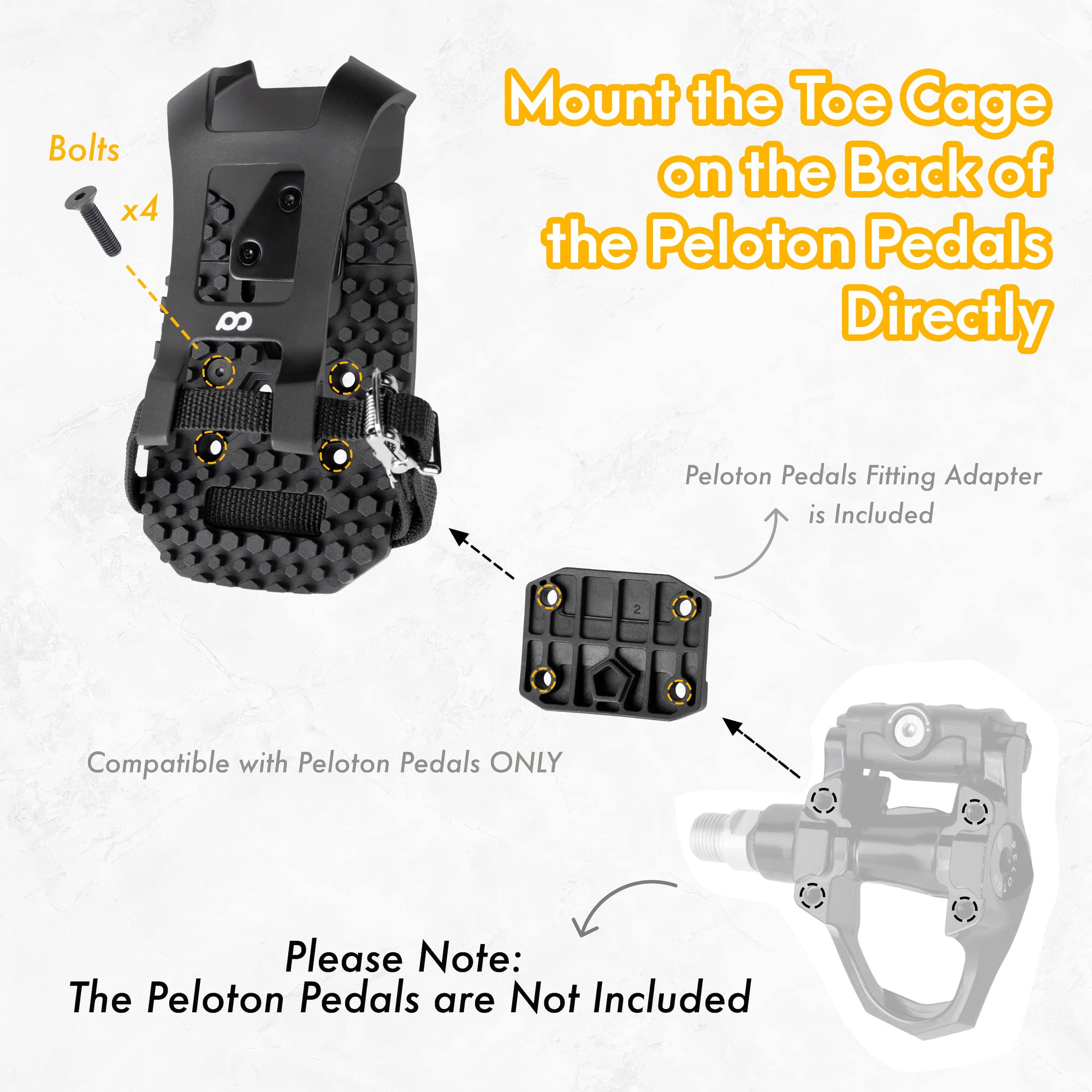 Snapklik.com : CyclingDeal Bike Bicycle Toe Clips Cage ONLY - Compatible