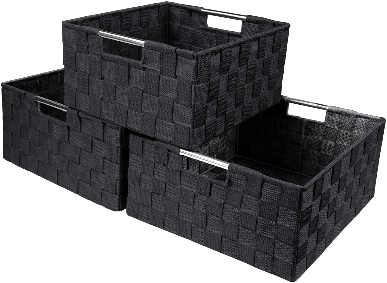 Snapklik.com : Sorbus Storage Box Woven Basket Bin Container Tote Cube ...