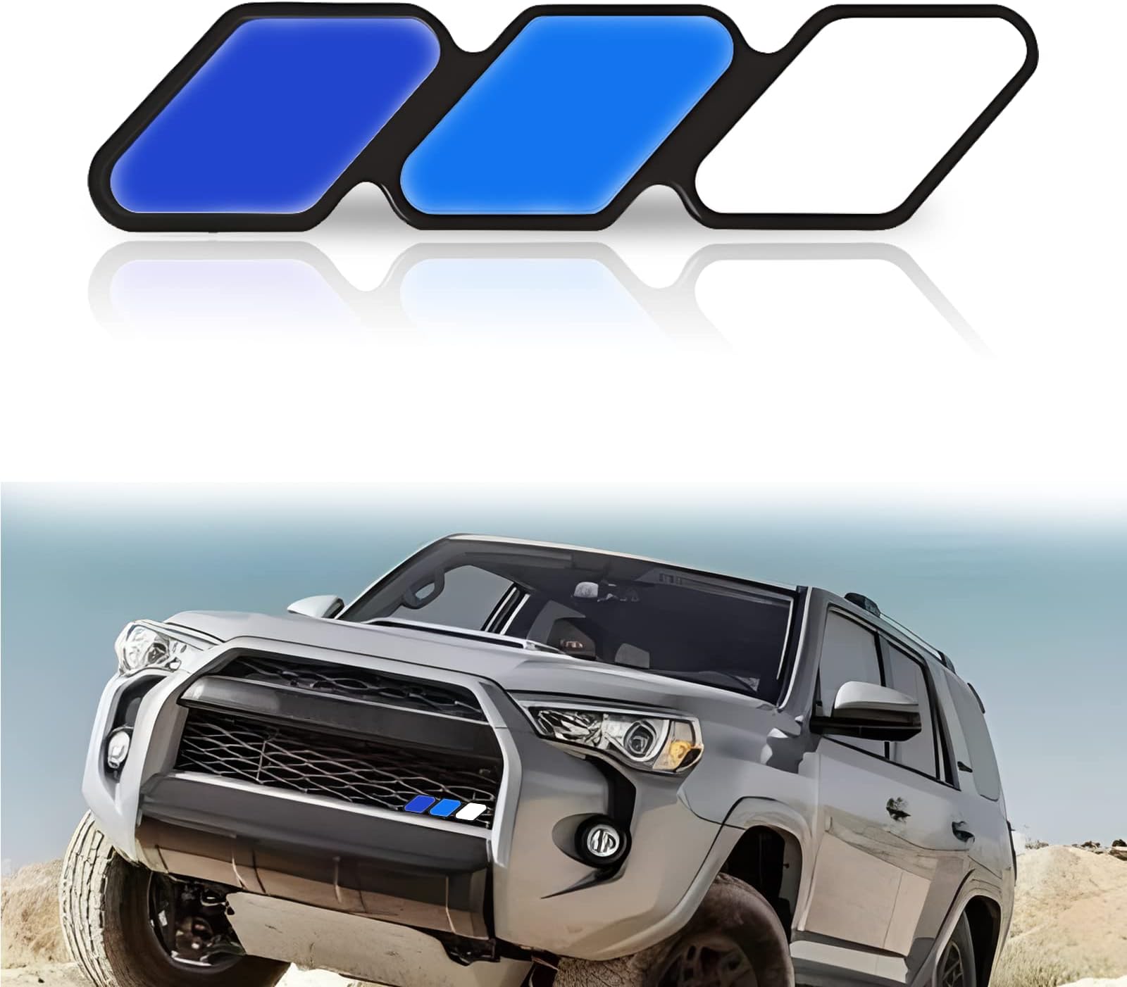 Amazon.com: Tri-Color Grille Badge Emblem Decoration Durable, Universal ...