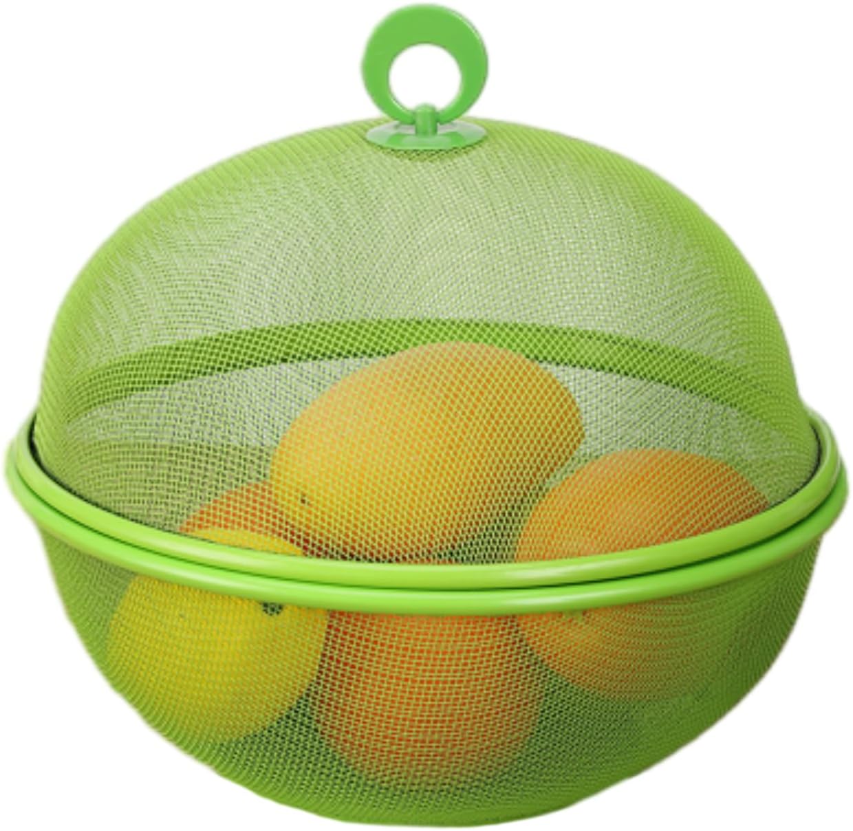 Amazon.com: Toutrop 2Pcs Large Capacity Mesh Fruit Basket with Lid Food ...