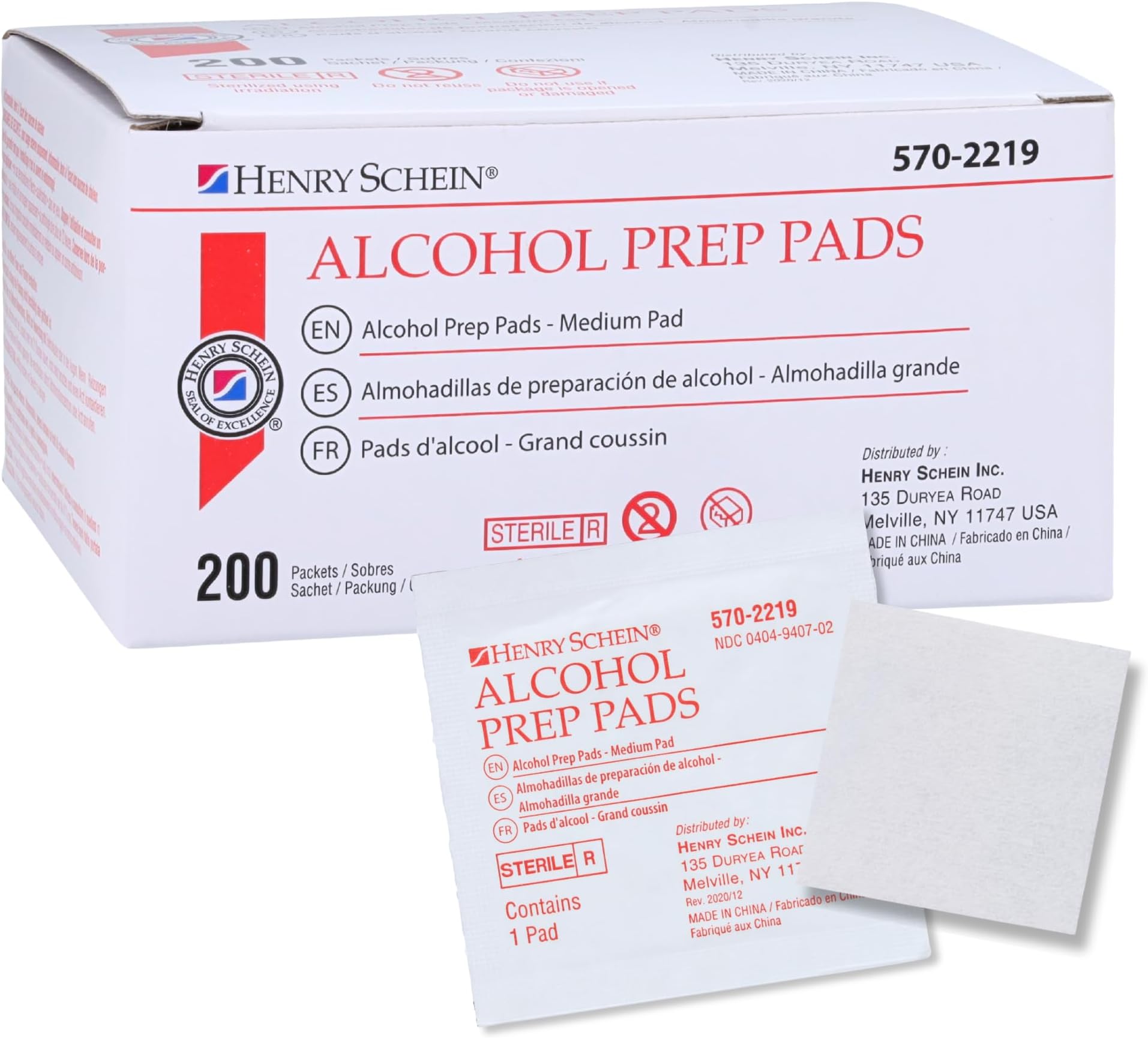 Amazon.com: BH Supplies Alcohol Prep Pad Sterile, Medium 2-Ply, 200 ...