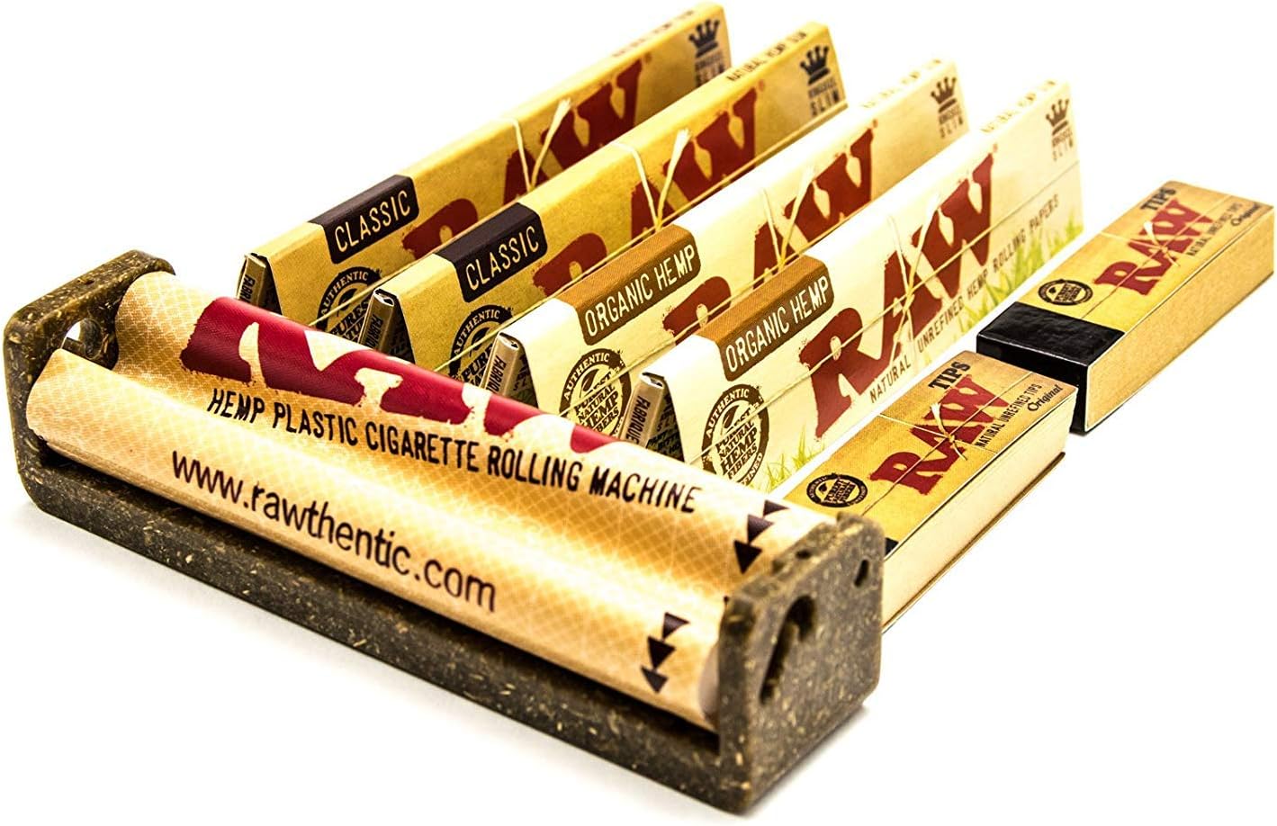 3X Raw King Size Cigarette Rolling Machine with 4 Raw King Size Rolling ...