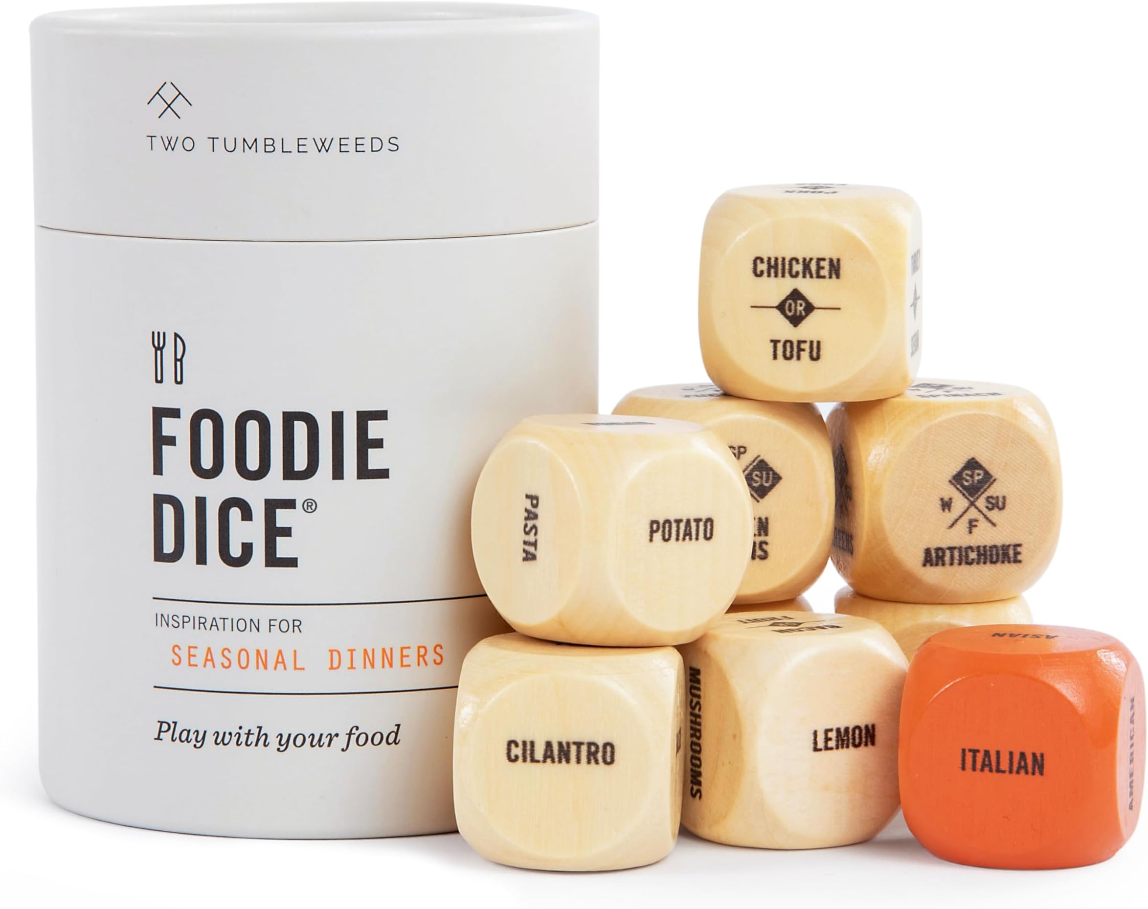 Amazon.com: Two Tumbleweeds Foodie Dice - New Edition | Play with your ...