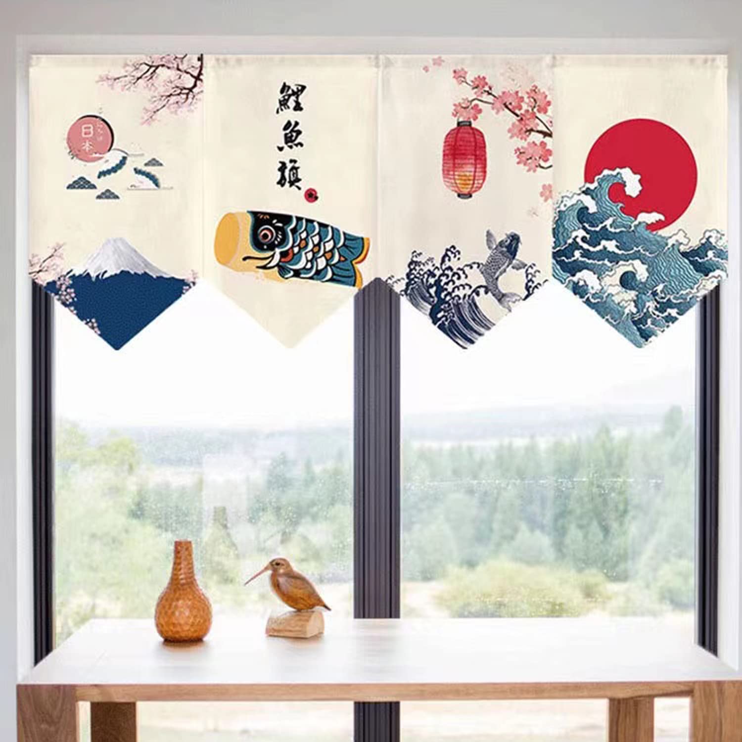 Curtain Japanese Style Kyoto Noren Japanese Door Curtain 150x88cm