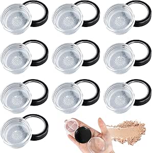 Amazon.com: 10PCS 10ml/0.35oz Plastic Loose Powder Containers, Mini ...