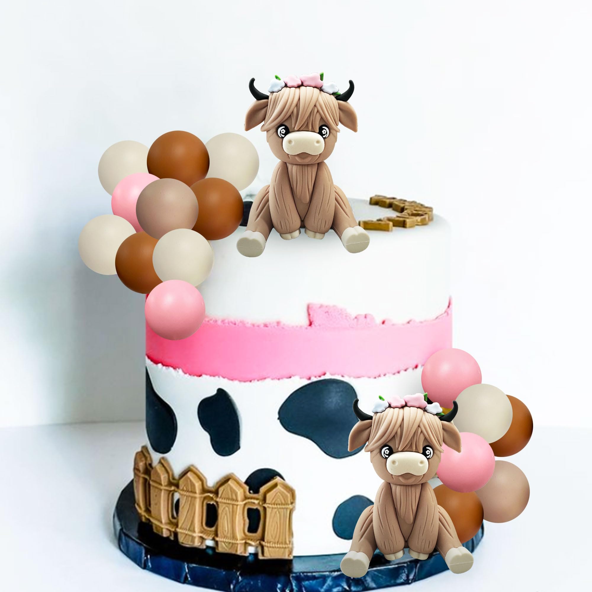 Snapklik.com : Highland Cow Cake Decorations Cake Topper Highland Cow ...