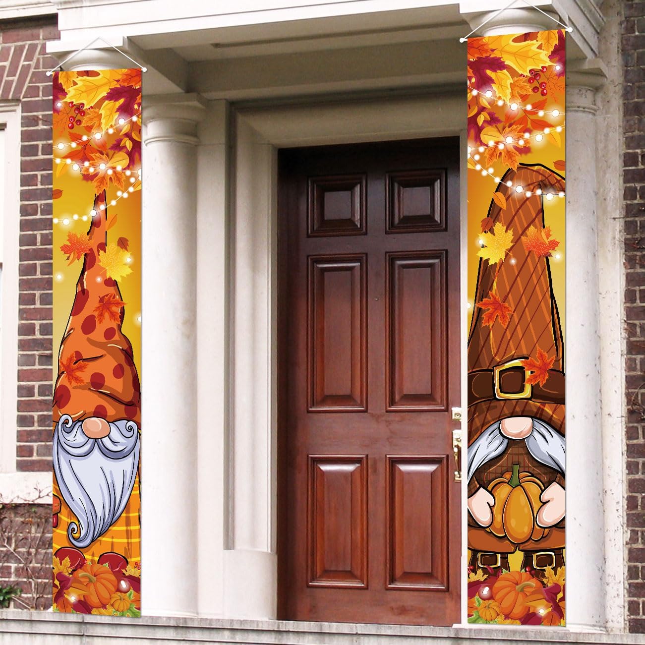 Amazon.com: Fall Harvest Dwarf Porch Banner for Front Door ...