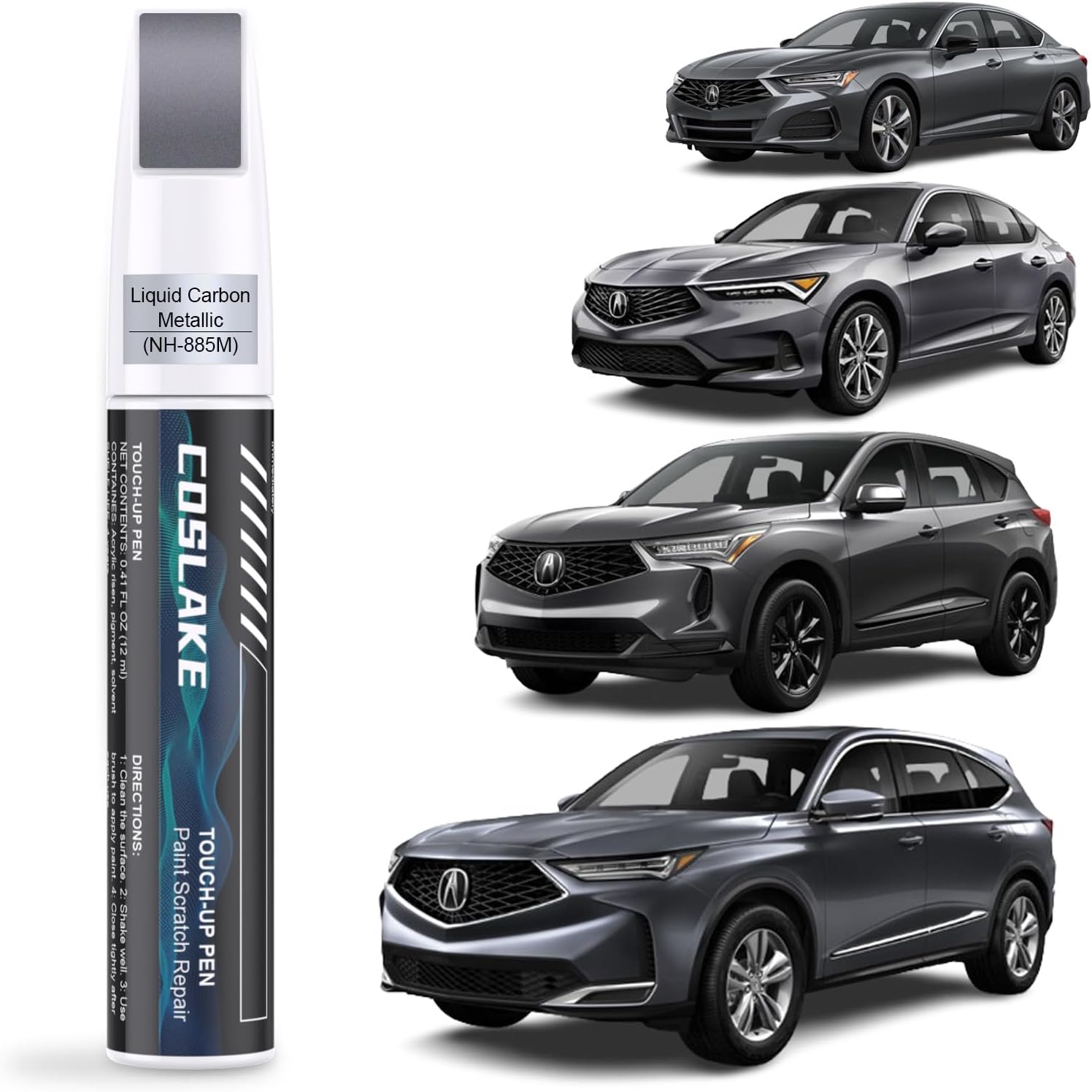 Amazon.com: COSLAKE Car Touch Up Paint(Liquid Carbon Metallic(NH-885M ...