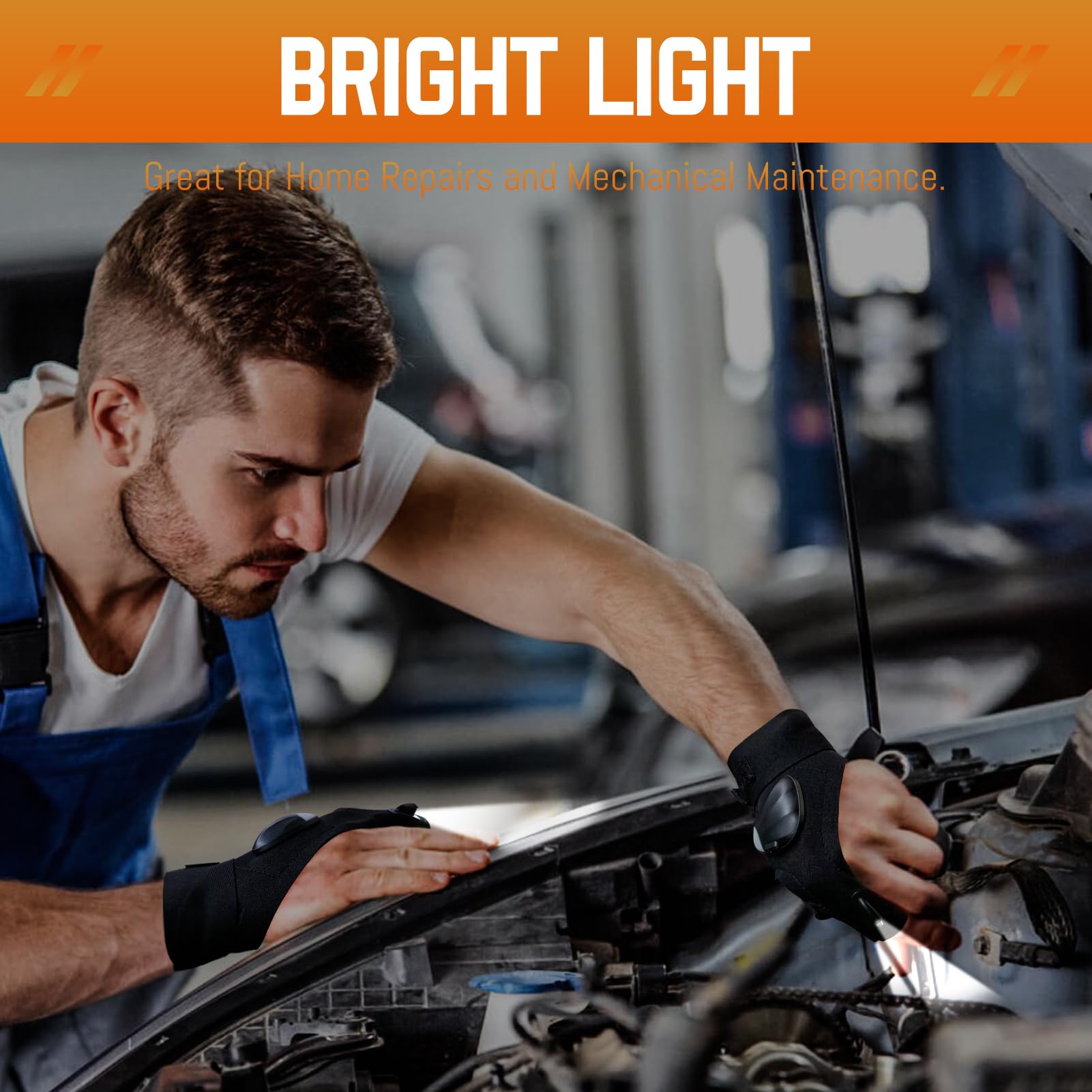 Snapklik.com : KOOPOOL LED Rechargeable Flashlight Gloves Outdoor ...