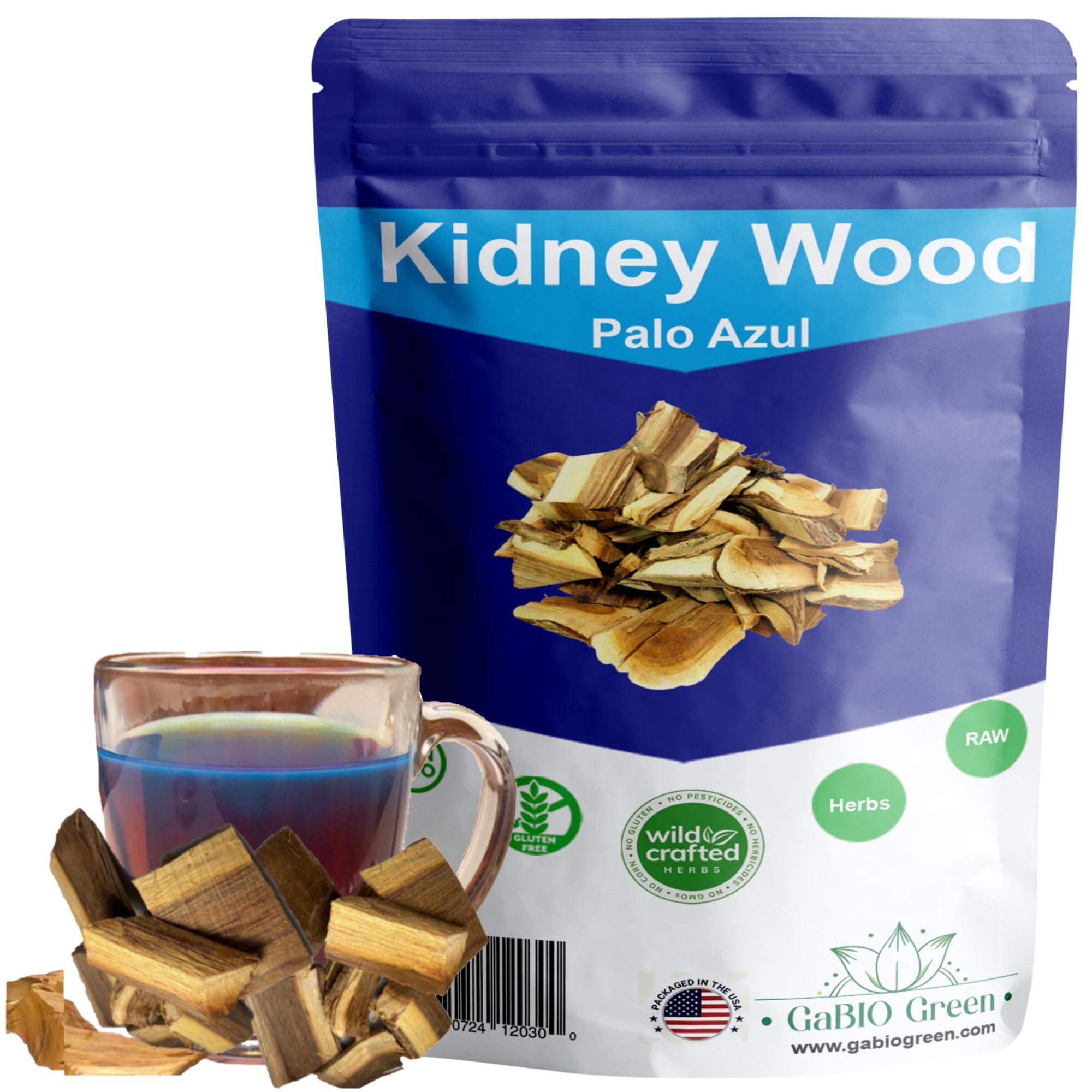Amazon.com : Kidney Wood Palo Azul Blue Stick Tea Teatox, non-GMO ...