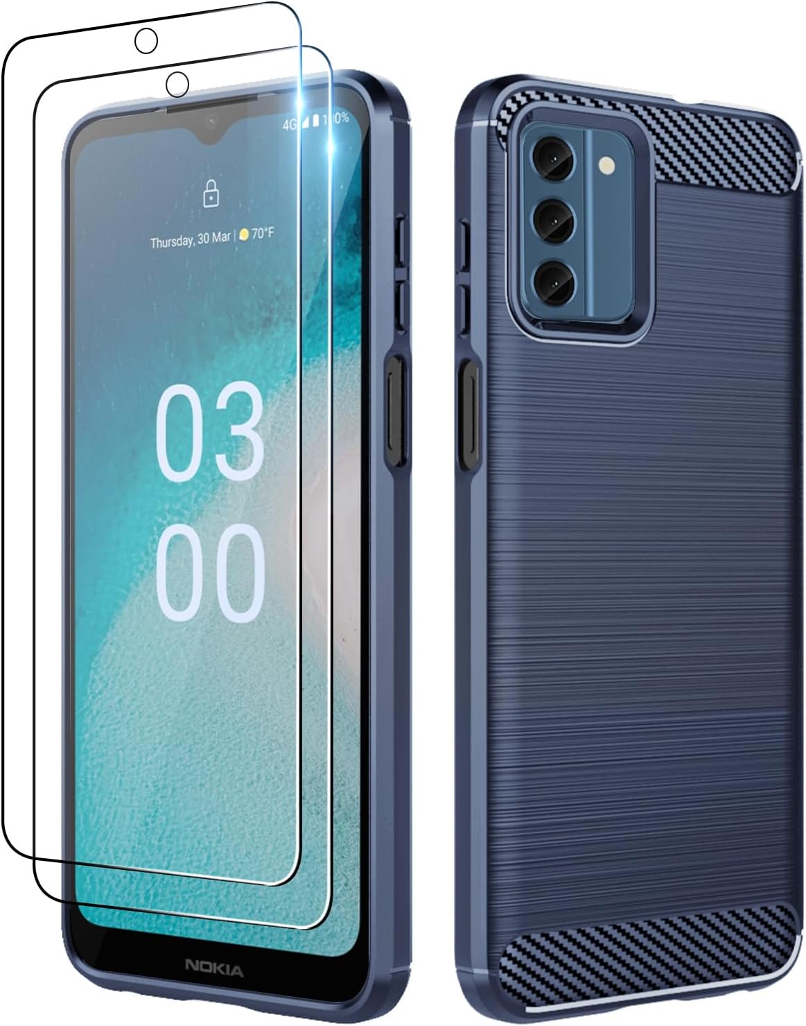 Amazon.com: Dzxouui for Nokia C300 Case with 2 Pack Screen Protector ...
