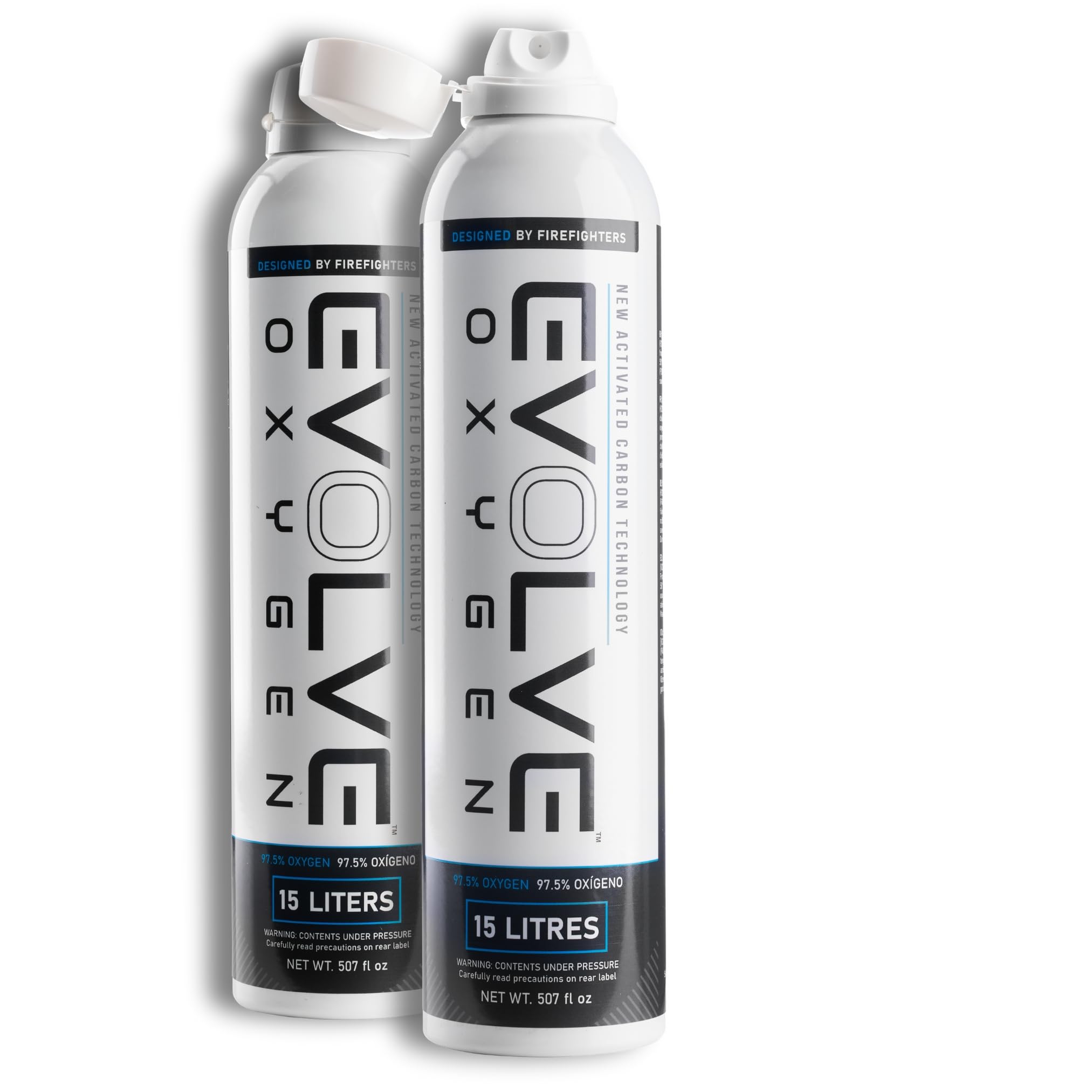 EVOLVE 15-Litre Pure Oxygen Canister with Flip Top | Portable Oxygen ...