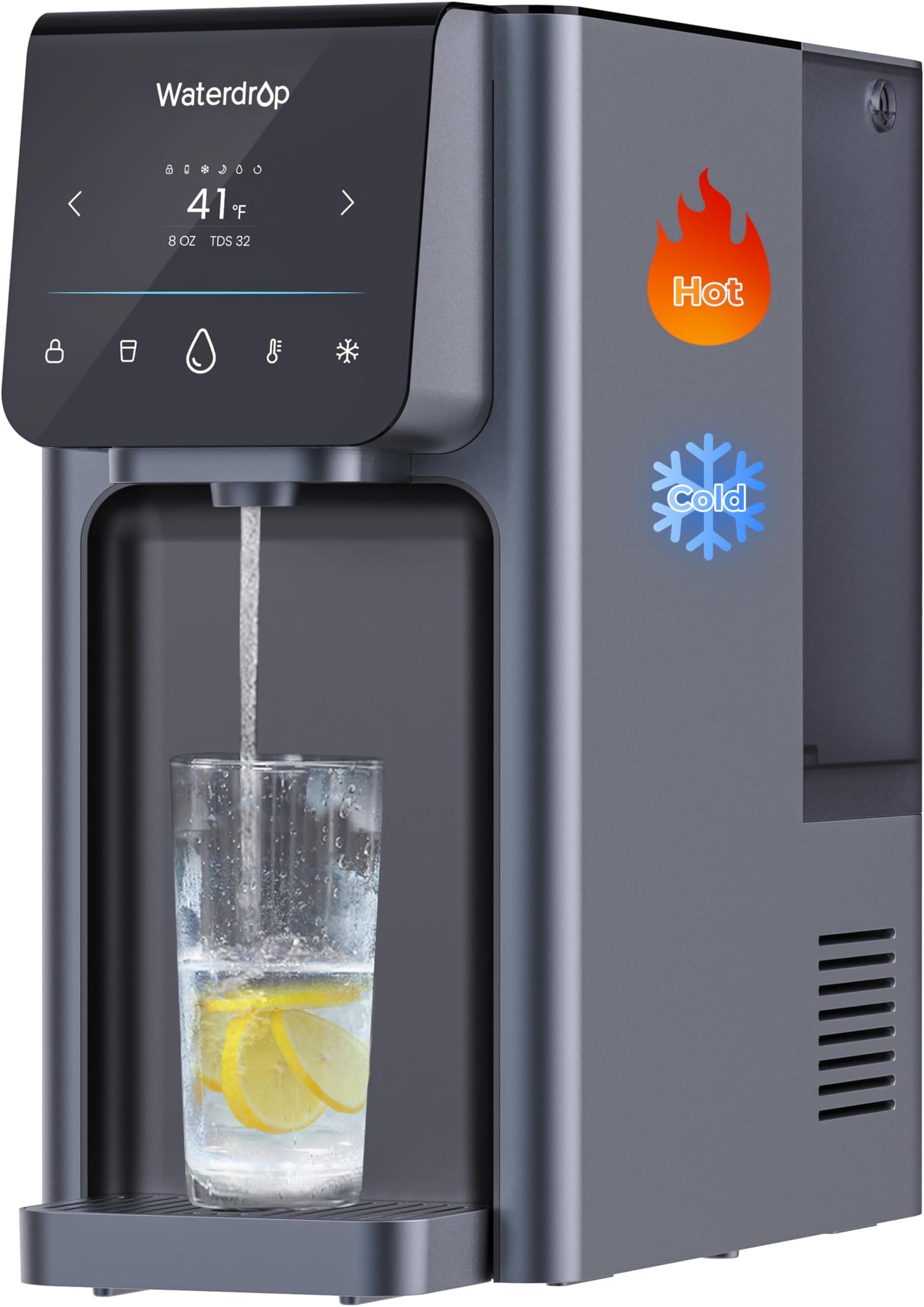 Amazon.com: Clover D1-K Hot and Cold Countertop Bottleless Water Cooler ...