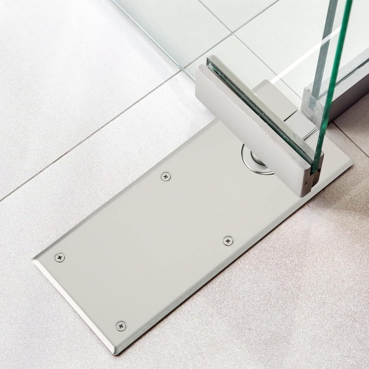 Double Cylinder Floor Spring/Door Closer Set SS (Silver) Color Model ...