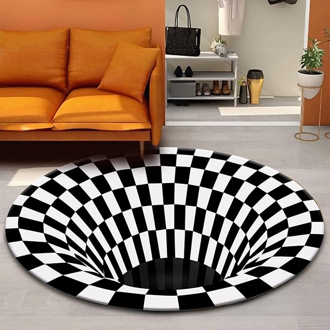 Amazon.com: Wusan 3D Optical Illusion Rug, Fun Sensation of Falling ...