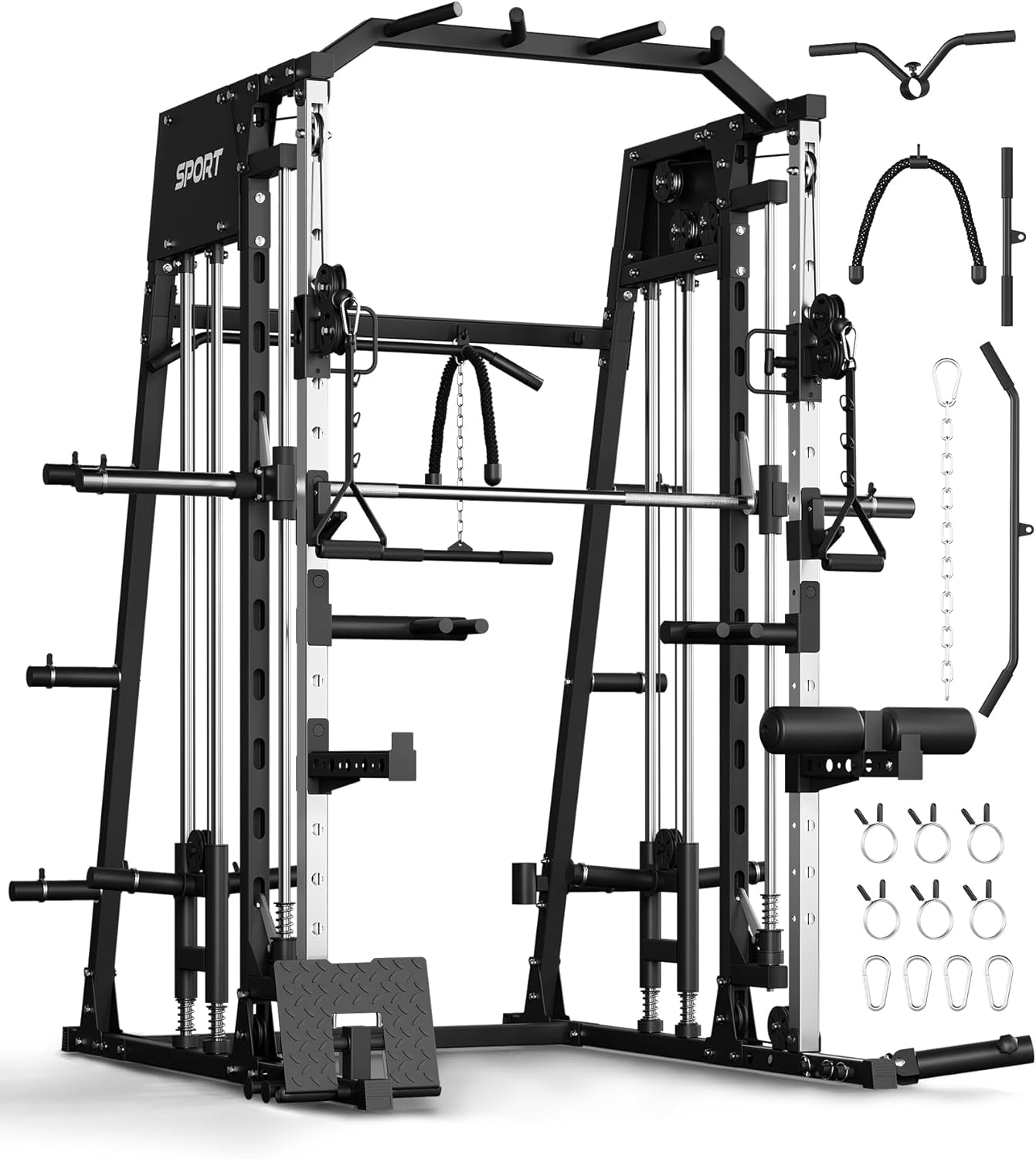 Smith Machine, 2200lbs Squat Rack with Duable Cable Philippines | Ubuy